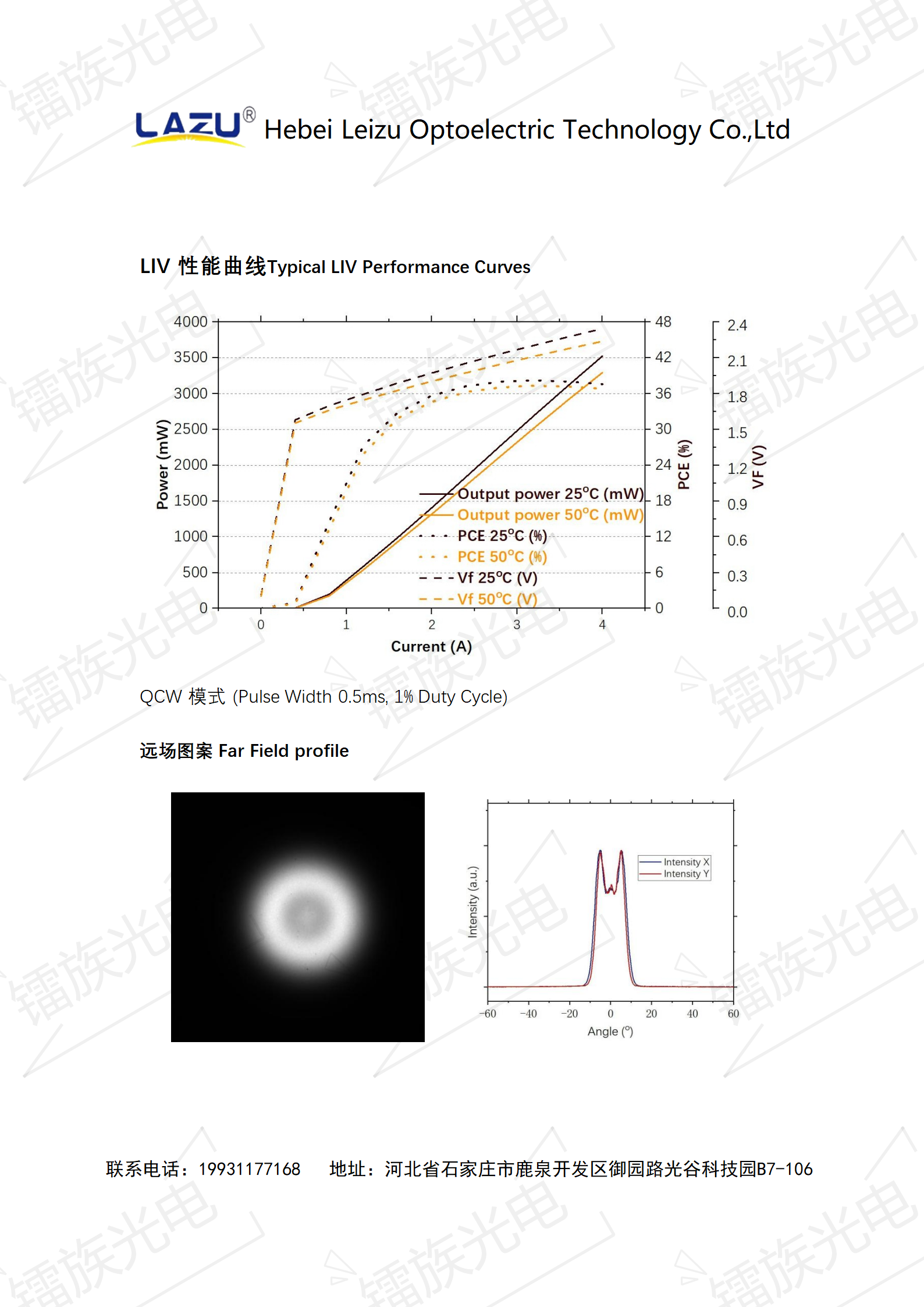 850nm 3W VCSEL激光器 - 河北镭族光电-VCSEL芯片,单模光纤耦合激光器,多模光纤耦合激光器,白光激光模组,白光激光系统。